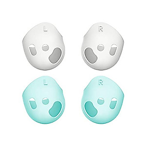 diofit Skin-Friendly Silicone Tips for Galaxy Buds Live. Comfortable Wearing. Stable Fit, 2 Pairs (White)