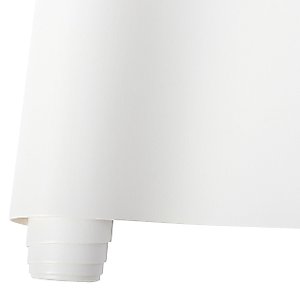 Funcolor White Faux Leather Roll: 12x52 Inch Solid Smooth Synthetic Leatherette Sheet Bundle