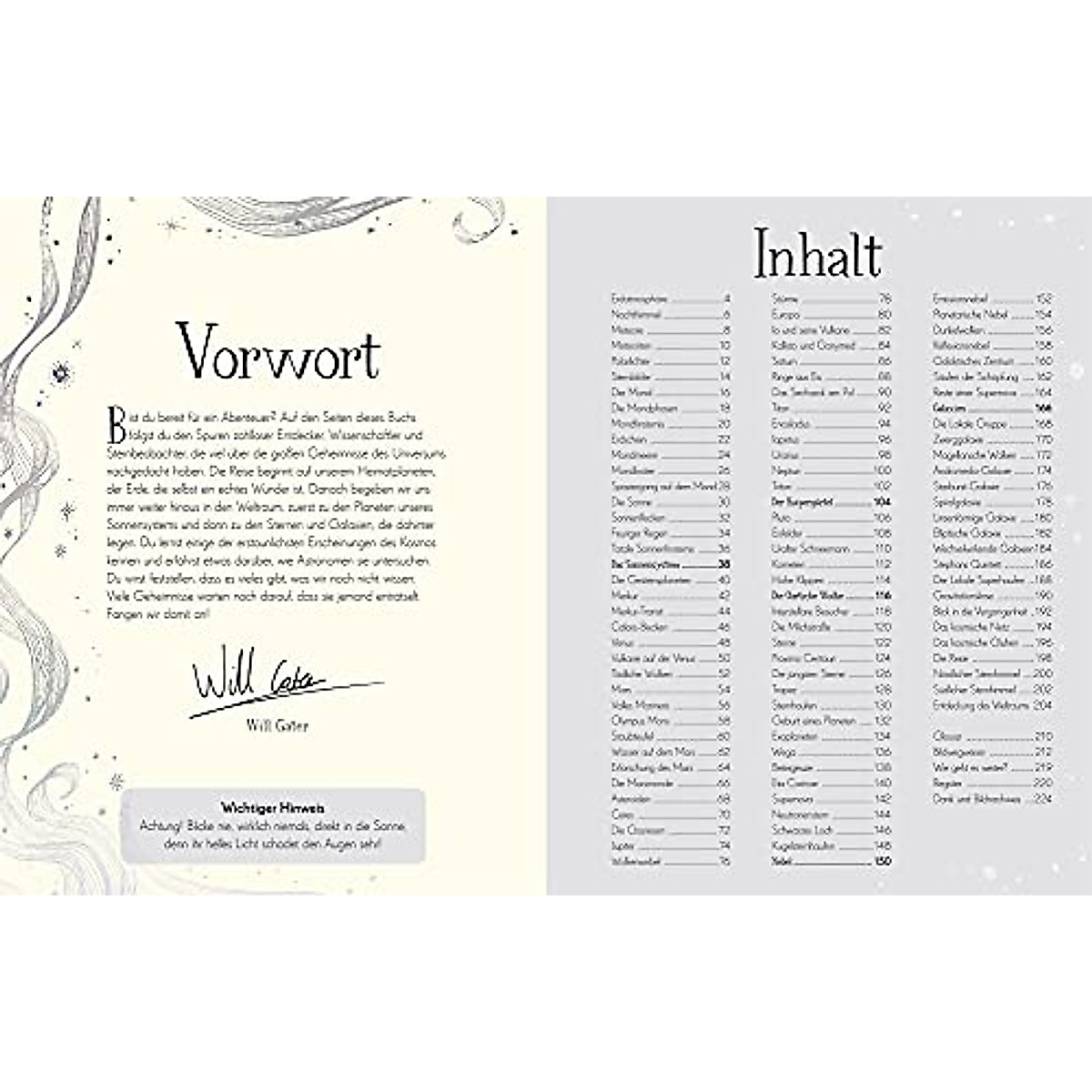 Wundervolle Welt der Sterne: Ein Weltall-Bilderbuch für die ganze Familie. Hochwertig ausgestattet mit Lesebändchen, Goldfolie und Goldschnitt