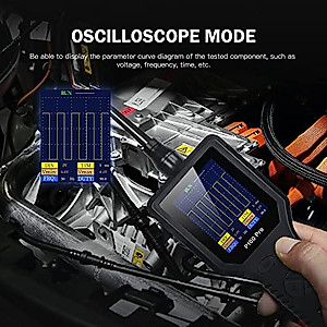 TopDiag P100 Pro Power Circuit Probe Kit, 9v-30v Automotive Circuit Tester 12V 24V AC DC Digital Voltage Tester, Multimeter Short Finder with Oscilloscope Component for Cars Truck