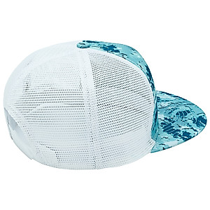 BASSDASH Flat Brim Trucker Cap Adjustable Snapback Hat Mesh Back for Men Women