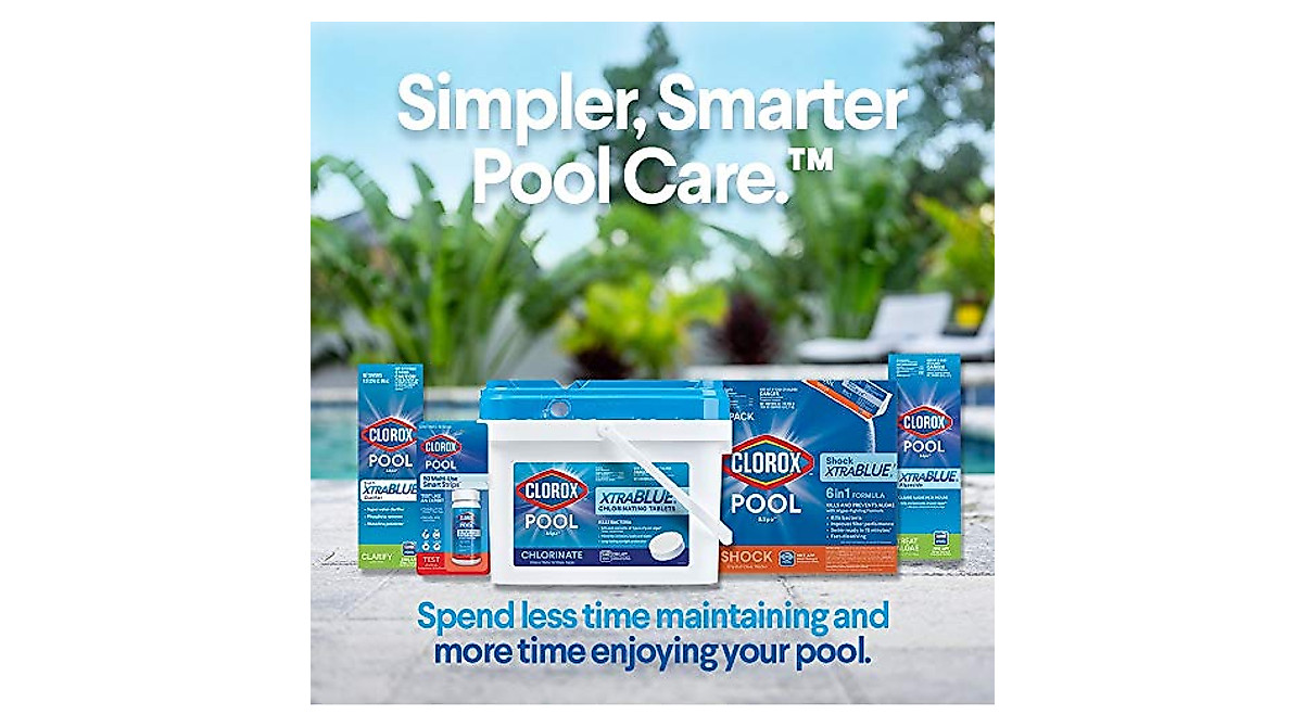 CLOROX Pool&Spa XtraBlue 1" Chlorinating Tabs, Kills bacteria (Perfect ...