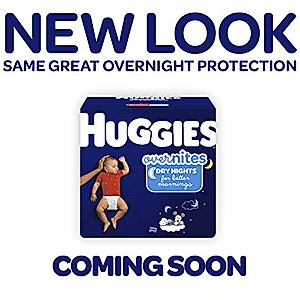 HUGGIES OverNites Diapers, Size 3, 28 ct., JUMBO PACK Overnight Diapers (Packaging May Vary)