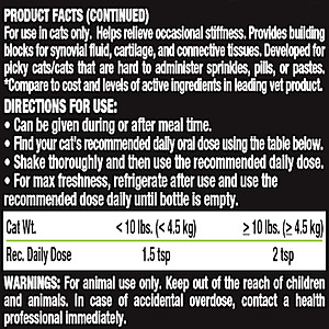 Liquid-Vet by COOL PET Holistics Feline Hip & Joint Advanced Formula, Chicken Flavor, 8 oz