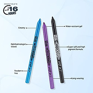 L.A. Girl Shockwave Neon Eyeliner, Electric, 0.04 oz.