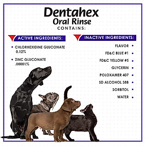 Vetoquinol Dentahex Pet Oral Hygiene Rinse, 8oz