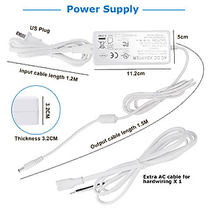 Litever Under Cabinet LED Lighting Kit, Super Bright, 6 PCS 12” Slim Light Bars, 31W 2000 Lumen, Dimmable, Plug or Wired Power Adapter, for Kitchen Cabinets Counter Shelf Workbench (Warm White 3000K)