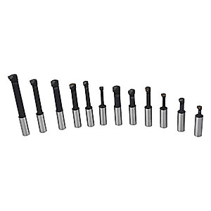 3/4" Boring Bar Set C6 12 Pcs Carbide Tipped Bars 3/4" Shank Lathe Tool