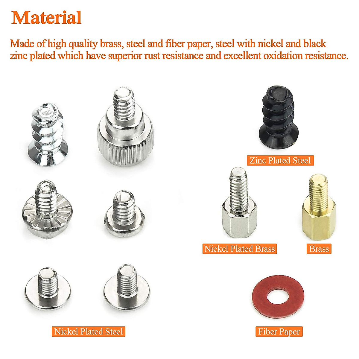 HELIFOUNER 810 Pieces Computer Standoffs Screws Assortment Kit with a Screwdriver