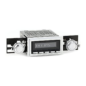 Retro Manufacturing Long Beach Radio with Black Face, Chrome Pushbuttons, Bezel & Knobs Kit LBC-M4-126-03-73