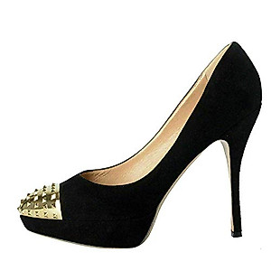 Valentino Women's Rockstud Suede High Heel Platform Shoes US 10 IT 41