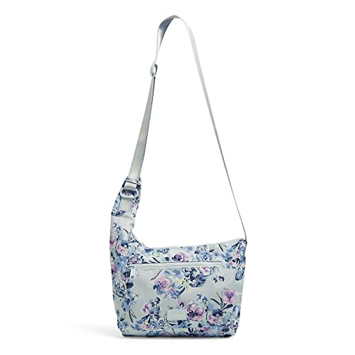 Vera Bradley Women's Recycled Lighten Up Reactive Crossbody Sling Purse, Fresh-Cut Bouquet, One Size