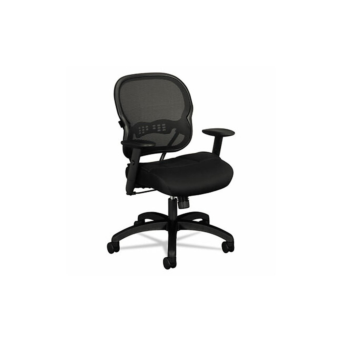 VL712 Series Mid-Back Swivel/Tilt Work Chair, Black Mesh