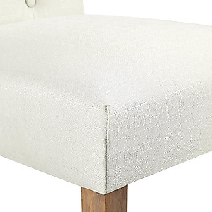 Yaheetech Dining Chair Dining Room Chair Living Room Side Chairs Tufted Parsons Chairs for Hotel, Restaurants, Wedding Banquet, Meeting, Celebration Beige, Set of 2