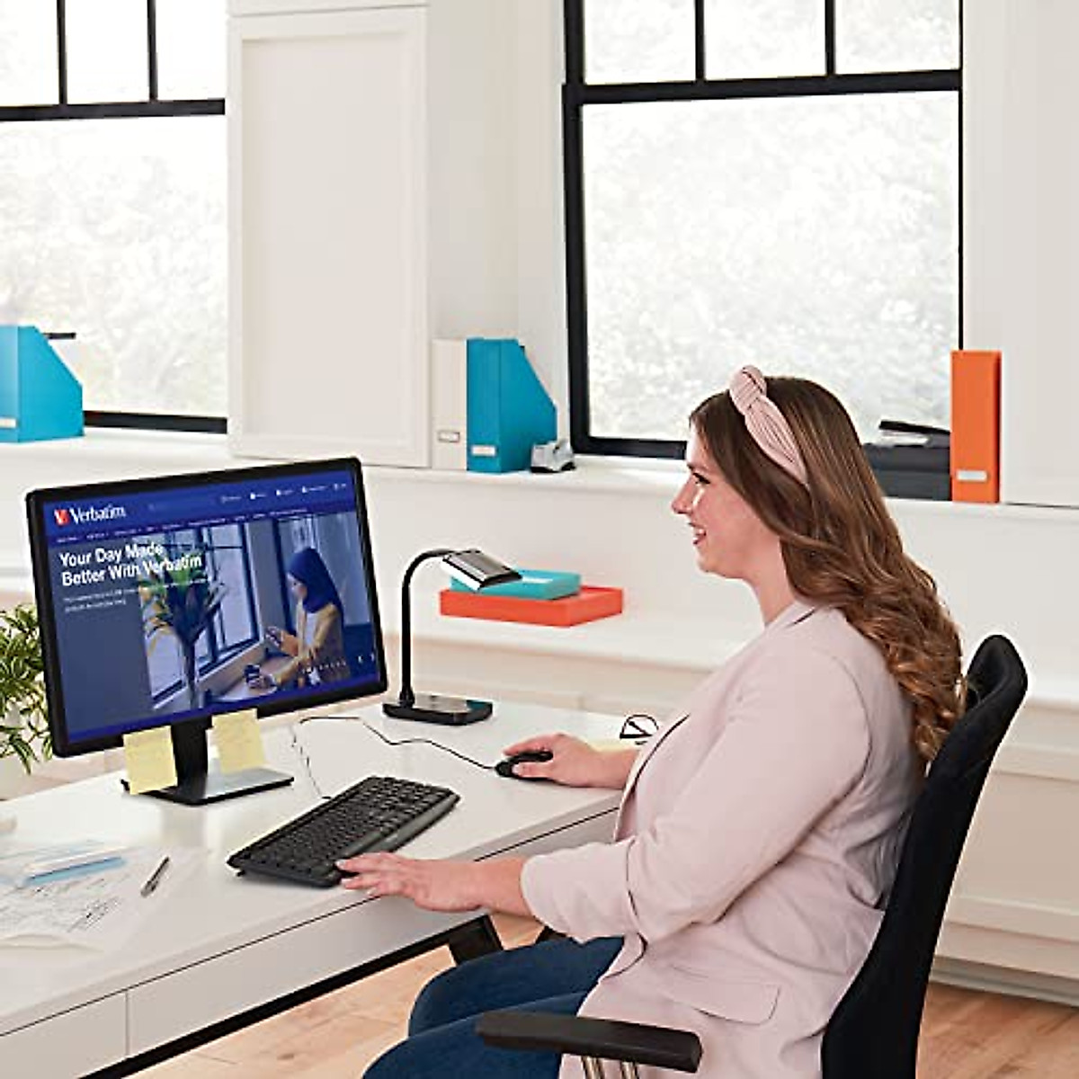 Verbatim Slimline Wired Keyboard and Mouse Combo USB Plug-and-Play ...