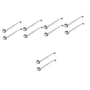 ULTECHNOVO 10 Pcs Pulp Strainer Spoon Pickle Jar Spoon Cooking Skimmers Olive Spoon Strainer Hot Pot Strainer Scoop Olive Slotted Spoon Cherry Serving Spoon Household Picker Stainless Steel