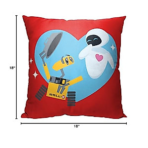 Northwest Disney Pixar's E Pillow, 18" x 18", Walle and Eve