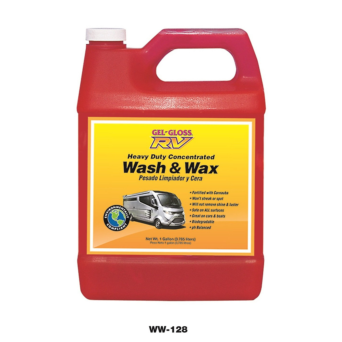 Gel-Gloss RV Wash and Wax - 128 oz. - WW-128