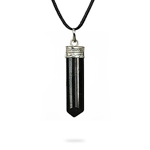 AYANA Black Tourmaline Necklace | Ethically Sourced, Handmade Black Tourmaline Jewelry - Protection Crystals | Healing Crystal Necklaces for Women and Men - Turmalina Negra Collares de Mujer