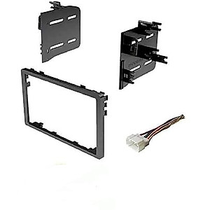Double DIN Car Stereo Install Kit and Wire Harness Made for Honda: 1998-2002 Accord, 1999-2000 Civic, 1996-2006 CR-V, 2003-2004 Element; 05-11 Element (LX Trim only), 99-04 Odyssey, 99-01 Prelude