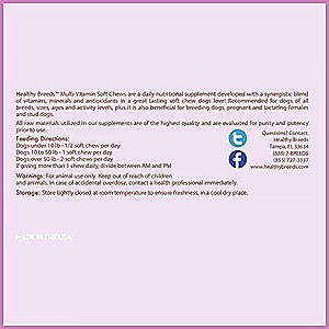 Healthy Breeds German Shepherd Multi-Vitamin Soft Chews 60 Count