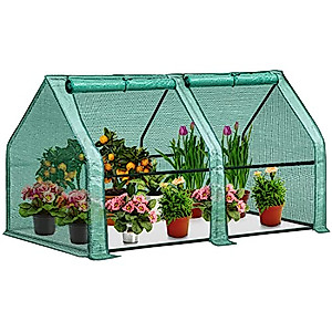 Byhagern Mini Greenhouse, 71'' x 36'' x 36'' Garden Plant Green House with 2-Zipper Doors, Portable Green Hot House for Indoor/Outdoor, Patio, Backyard and Nursery
