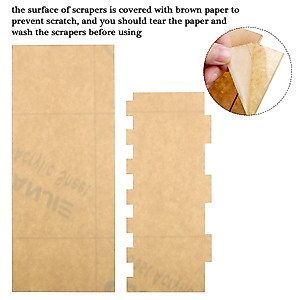 12 Inch Large Clear Acrylic Cake Scraper Smoother and 9.5 Inch Stripes Edge Side Cake Scraper Frosting Combs for Cream Cakes Smooth