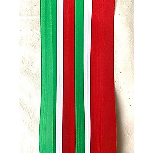 1" Red, Green, White Holiday~ Paper Strips for German, Froebel, Moravian Stars & Weaving