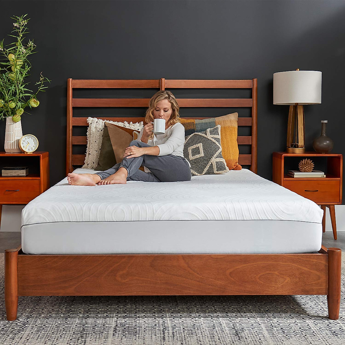 Tempur-Pedic Protect Waterproof Mattress Protector and TEMPUR-Adapt (Supreme) 3" Memory Foam Mattress Topper Bundle, Queen, White