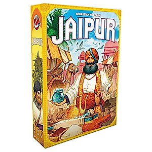 Jaipur Board Game - Strategy Trading Game for Ages 10+, 2 Players, 30 Min Playtime, New Edition by Space Cowboys