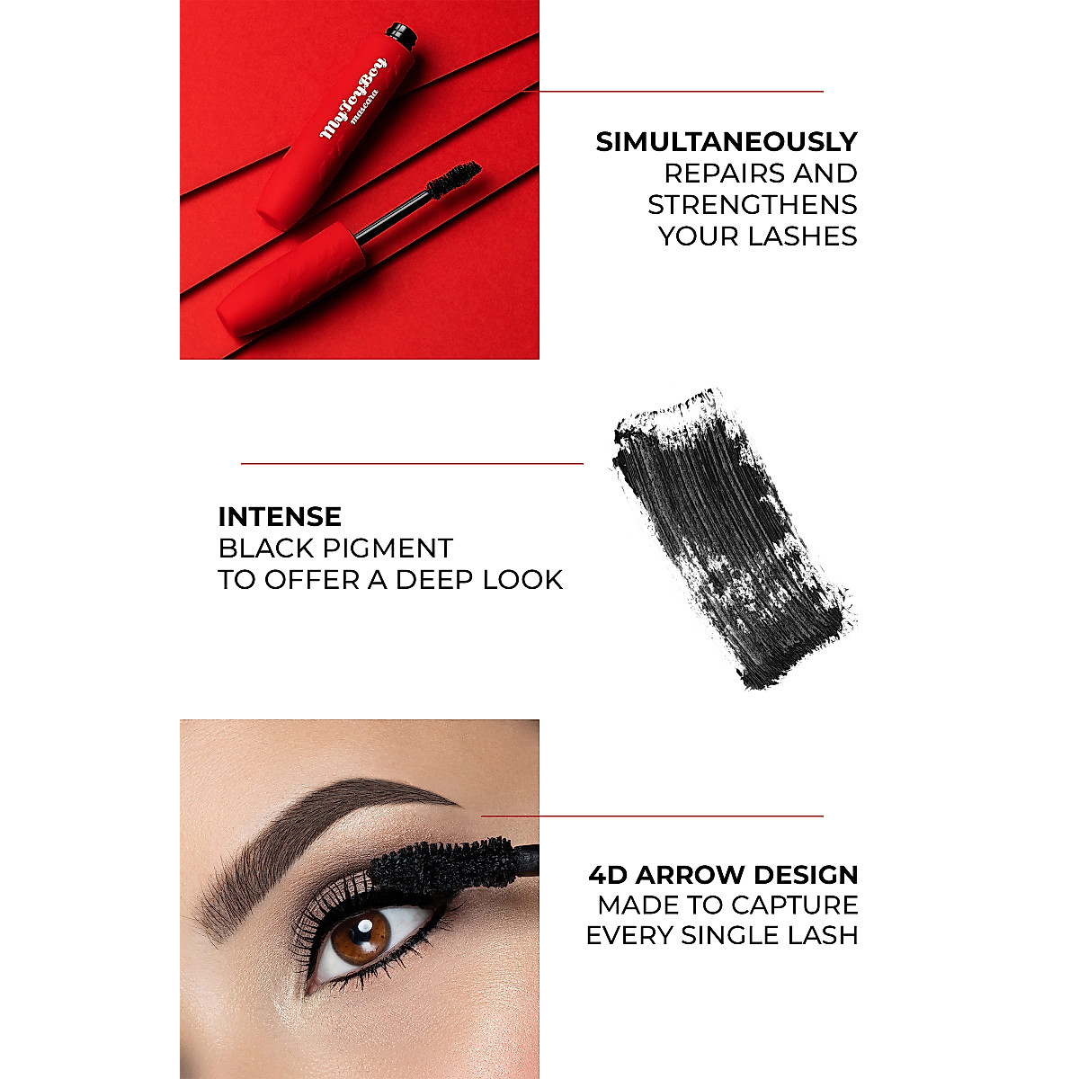 DIEGO DALLA PALMA - MyToyBoy Mascara - Enhancing Eye Makeup - Voluminous Eyelash Growth For Women - Hypoallergenic And Lengthening Cosmetic - Boost The Lashes Natural Beauty - 151 Black - 0.4 oz