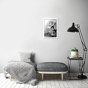 Americanflat 12x18 Poster Frame in White - Photo Frame with Engineered Wood Frame and Polished Plexiglass Cover - Horizontal and Vertical Formats for Wall with Built-in Hanging Hardware