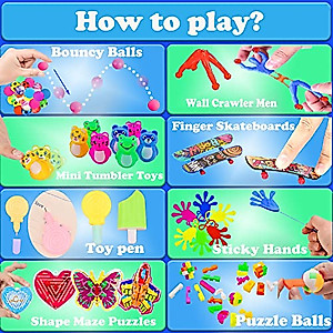 148 Pcs Party Favors for Kids 4-8-12 Assortment Toy,Treasure Box Toys for Classroom Prizes Reward,Carnival Prizes,Goodie Bags Stuffers Pinata Fillers,Stocking Stuffers for Boys and Girls