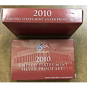 2010 S Silver proof set Collection US Mint Bright
