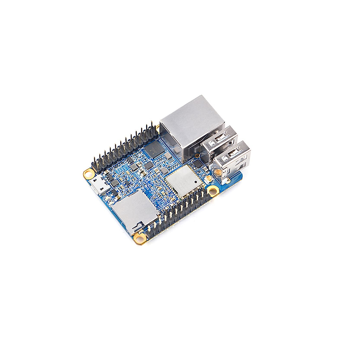 WayPonDEV NanoPi NEO Plus2 Open Source 64-bit Mali450 GPU DDR3 Allwinner H5 Single Board Computer Super Tiny ARM Board Support Ubuntu Linux Armbian (512MB RAM+8GB eMMC)