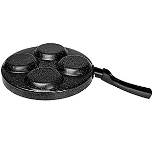 MyLifeUNIT Egg Frying Pan, 4-Cup Nonstick Fried Egg Pan, Aluminum Egg Cooker Pan with Lid and Spatula