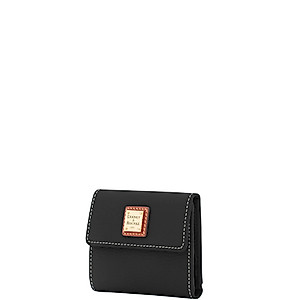 Dooney & Bourke Wallet, Pebble Grain Small Flap Credit Card Wallet - Black