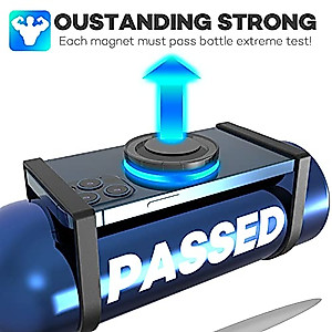 Quarble Sticky Magnetic Phone Mount Compatible with Magsafe Case iPhone 14 13 12 Pro Max Mini Car Mount and Wall Mount