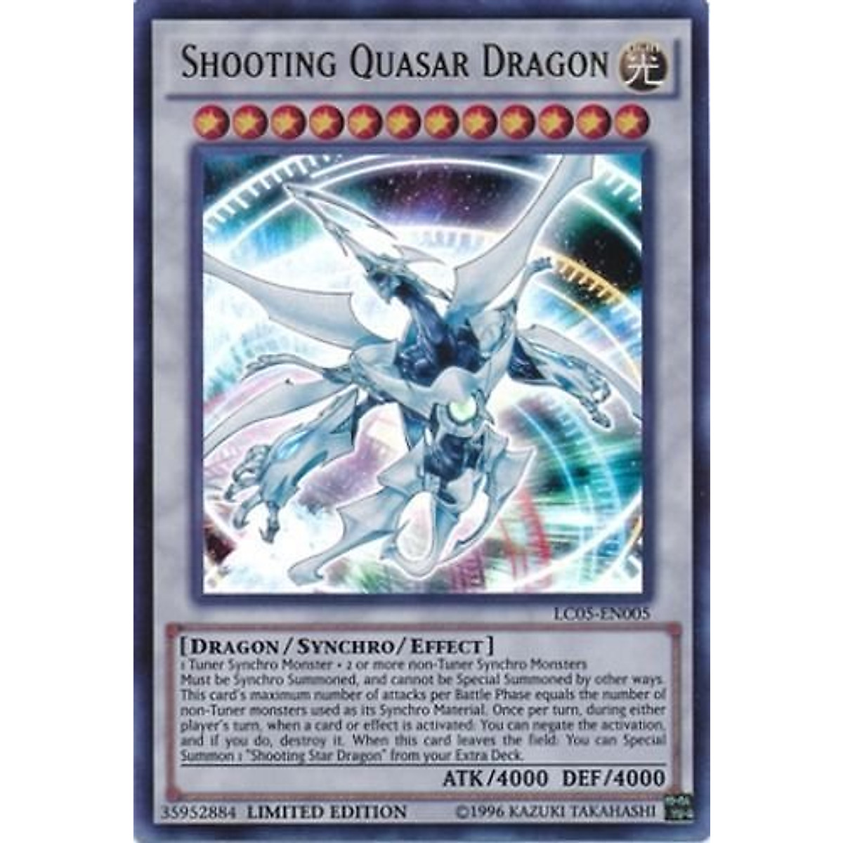 YuGiOh LC05-EN005 Shooting Quasar Dragon Ultra Rare - Limited Edition NM .HN#GG_634T6344 G134548TY53700