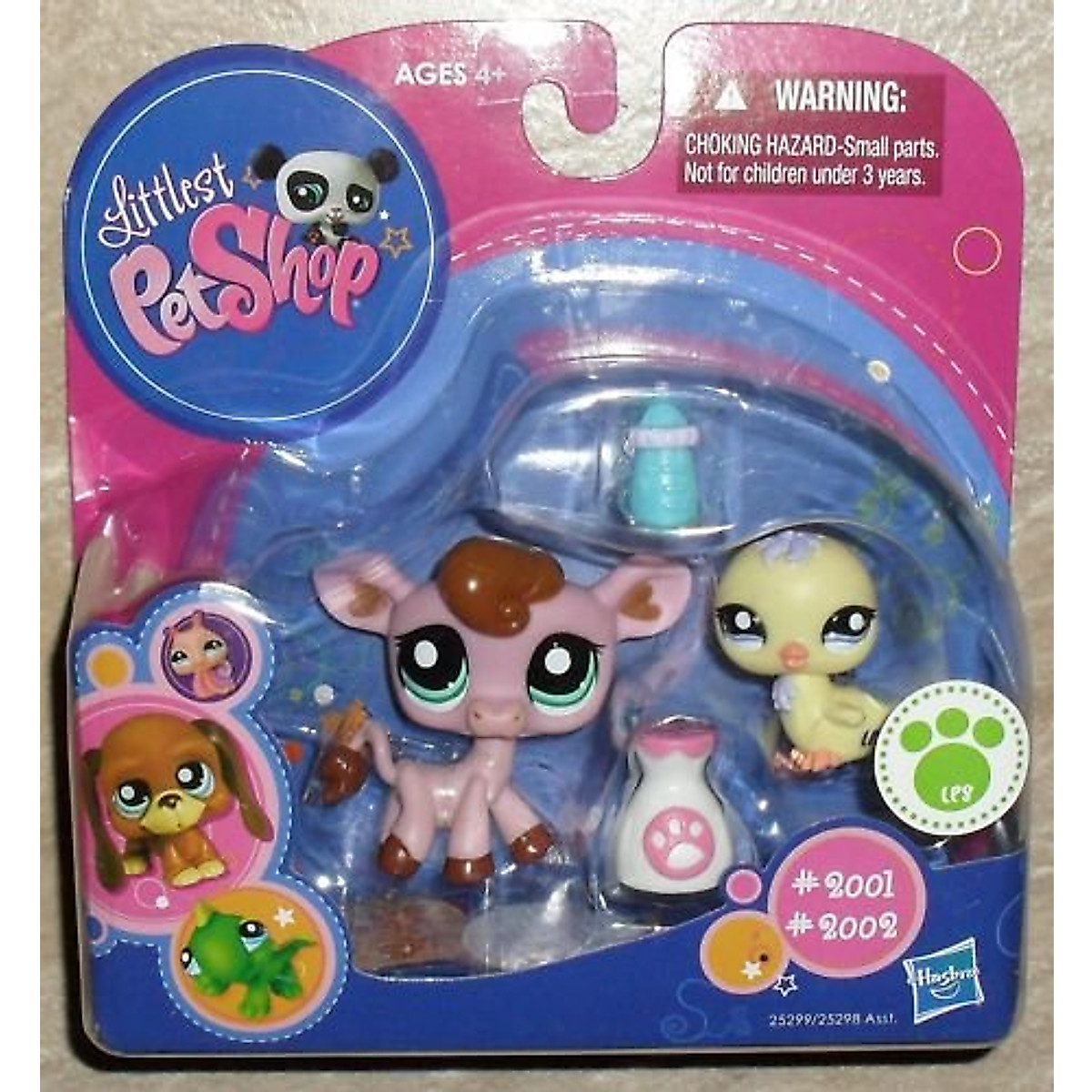 Littlest Pet Shop Cow and Yellow Bird Figure Set