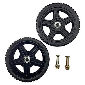 Raisman Set of 2 Wheels Kit for Push Mowers (8" Inch)