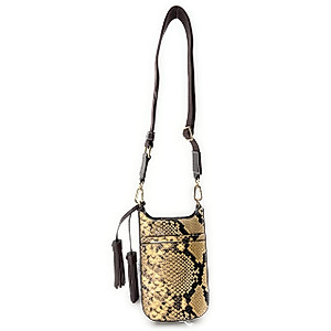 Tory Burch Women’s Thea Exotic Cellphone Crossbody (Sand Drift)