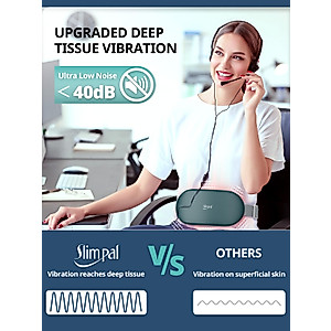 Slimpal Heating Pad for Period Cramps&Back Pain, Plus-Sized Electric Heating Pad, Menstrual Period Cramps Heat Belt Pain Relief, 3 Timer Auto Off Setting, Dark Green