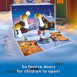 LEGO City 2022 Advent Calendar 60352 Building Toy Set for Kids, Boys and Girls Ages 5+; Includes a City Playmat and 5 City TV Characters (287 Pieces)