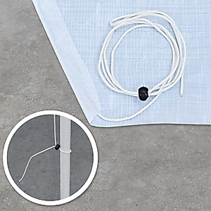 YardGrow 10'x20' Carport Replacement Canopy Cover for Tent Top Garage Shelter Cover with Ball Bungees (Only Cover, Frame is not Included)