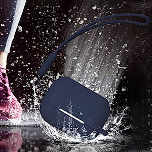 MILPROX Compatible for AirPods Pro 2nd Case, Protective Skin Cover with Keychain Silicone Strap Rope, Shockproof Soft Slim Cases Accessories Compatible for AirPods Pro 2 - White