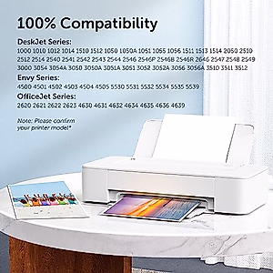 61XL Black Ink Cartridge High Yield Compatible for HP 61 XL Ink Work with HP Envy 4500 4502 5530 5535 5534 Officejet 4630 4635 Deskjet 1000 1010 1510 Printer Remanufactured (2 Pack)