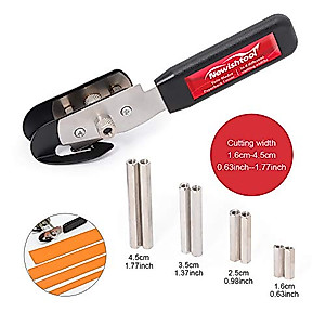 Dual Blades Vinyl Cutter Two Cuts in One with 4 Width-Spacer Pins PTFE Coating Safety Film Cutting Knife for Vinyl Median Strip Cutting and Car Window Tinting 10 Spare Blades + 5 Felts Included