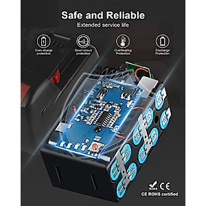 Aoasur 9.0Ah Replacement for Milwaukee 18v Battery (2-Pack)