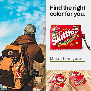 BNBKIKO Compatible Air pod Pro Case,Silicone 3D Cute Fun Candy Biscuit Skittles Air pod Pro Case, Kawaii Fashion Cool Design Skin, Suitable for Teen Girl Boy (3/Pro Skittles red)